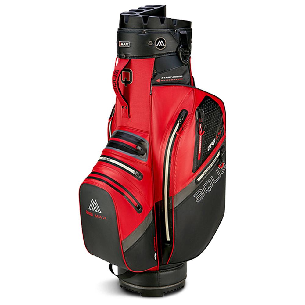 Sac chariot série Big Max Aqua Silencio 4 Red Black - Eté 2025 | Monsieurgolf