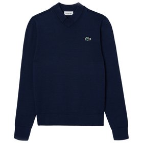 Pull Lacoste Wool V Neck Sweaters Marine Hiver 2025 Monsieurgolf